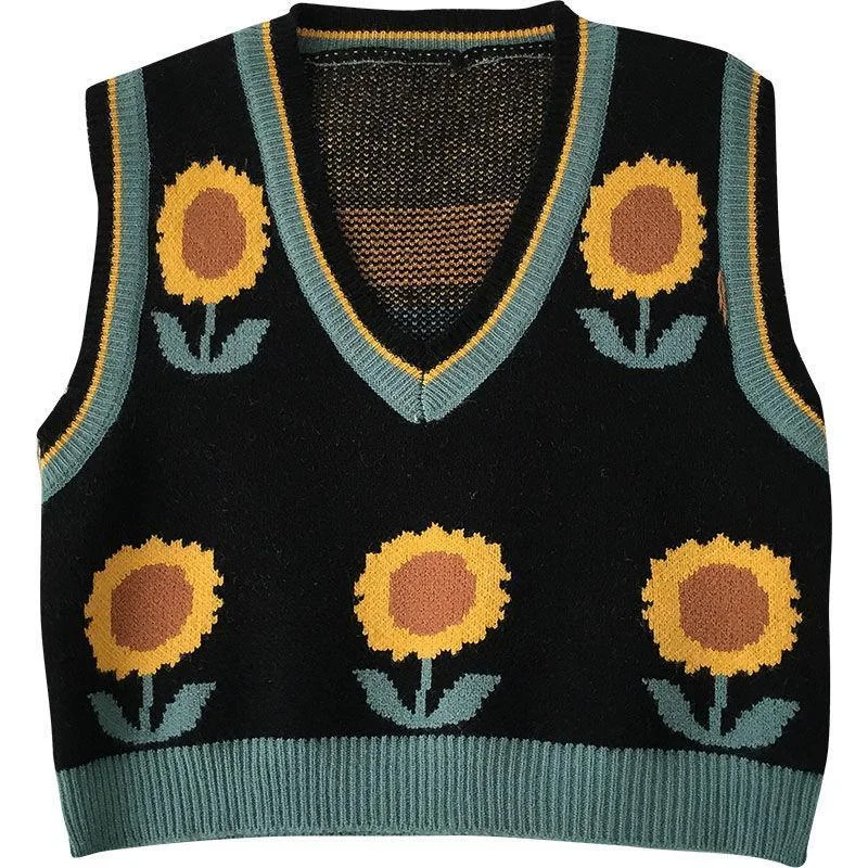 SUNFLOWER KNIT VEST