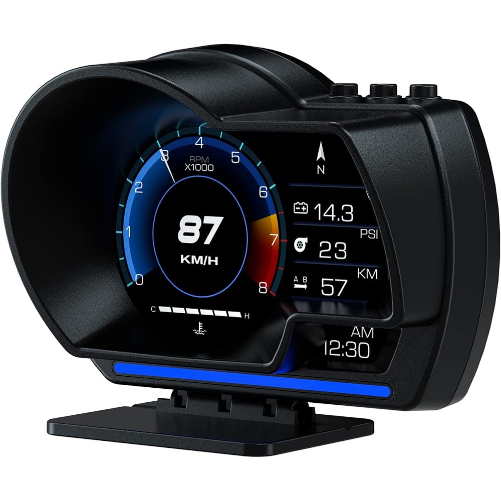 Car HUD Head-up Display P6 Full LCD Obd Instrument Modified Driving ...