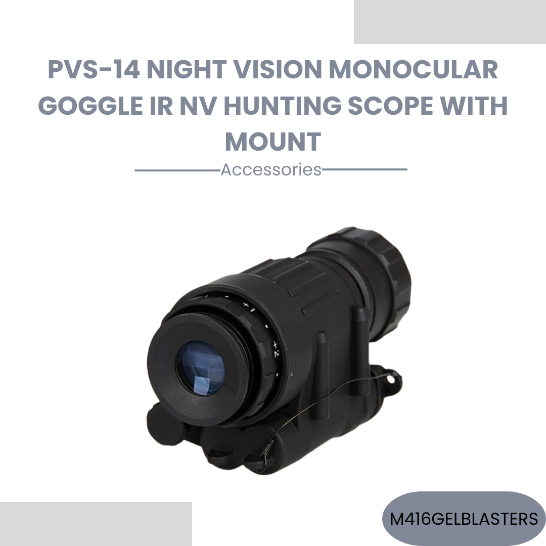 PVS-14 Night Vision Monocular Goggle – IR NV Scope with Helmet Mount