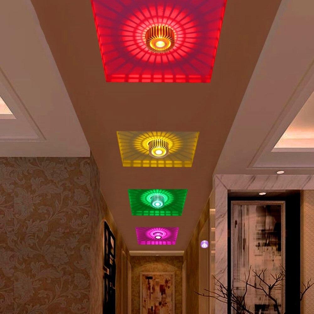 Modern Ceiling Light Colorful Indoor LED Ceiling Lamp 3W wall Sconce ...