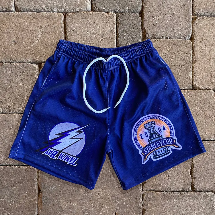 Stanley Cup Print Mesh Shorts