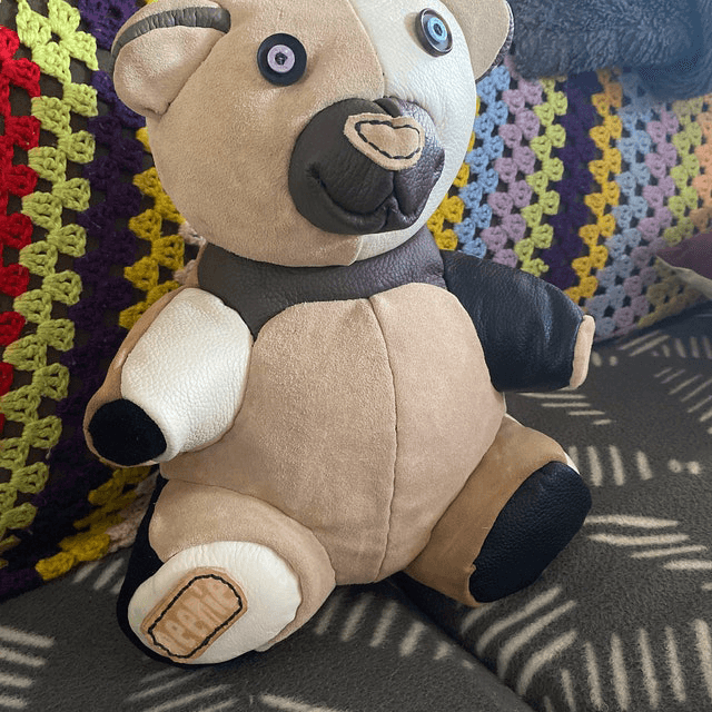 Teddy Bear Leather Handmade Templates - With Instructions