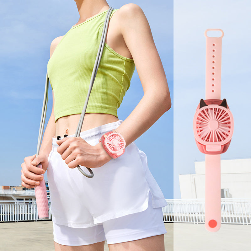 USB Rechargeable Wrist Fan With Comfortable Wrist Strap - Built in ...