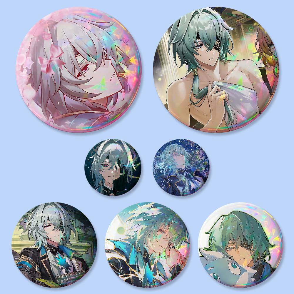 Honkai Star Rail Anaxa Badges Pin Bag Decor