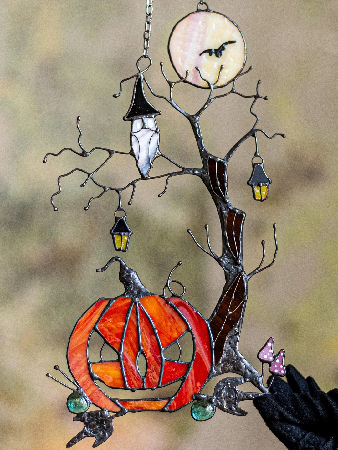 Pumpkin Mysterious Tree Stained Widgets Horror Home