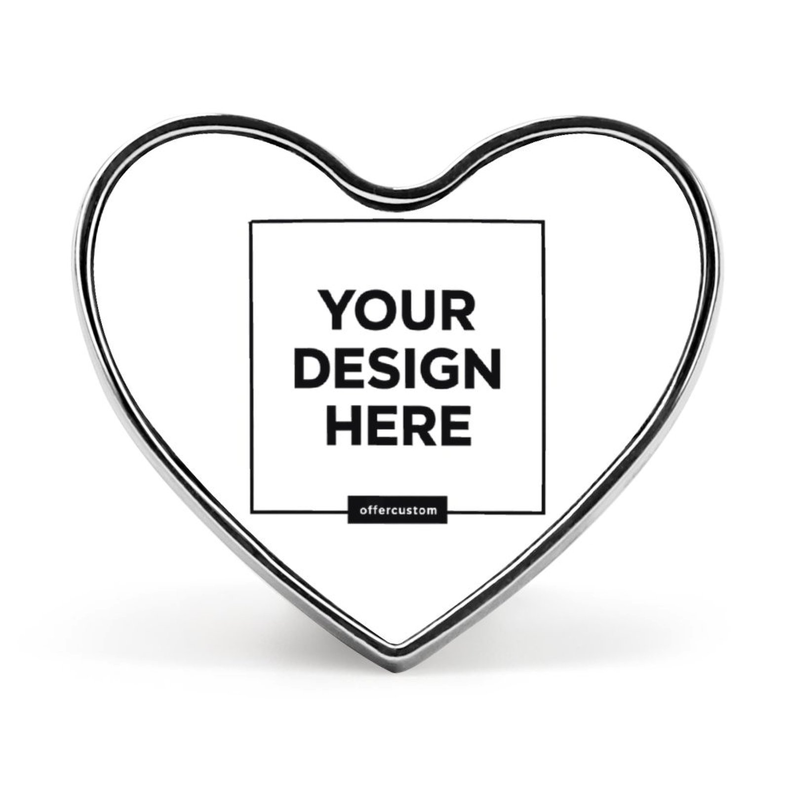 Personalized Design Heart Badge