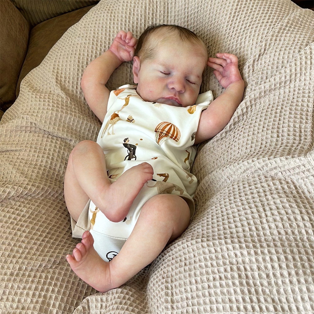 12'' Cute Realistic Newborn Silicone Baby Doll Marlon, Real Lifelike ...