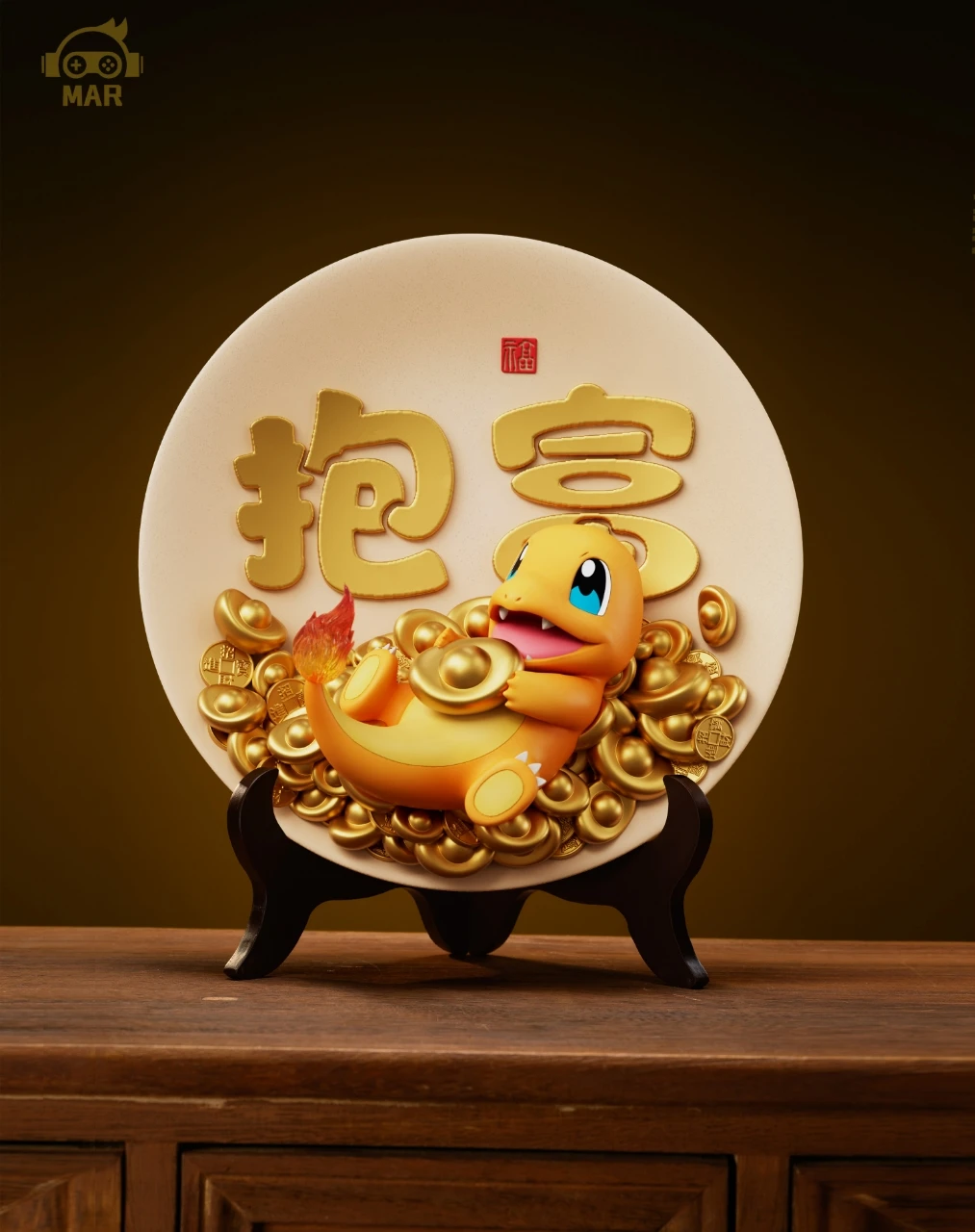 Rich Charmander - Pokemon Resin Statue - MAR Studio