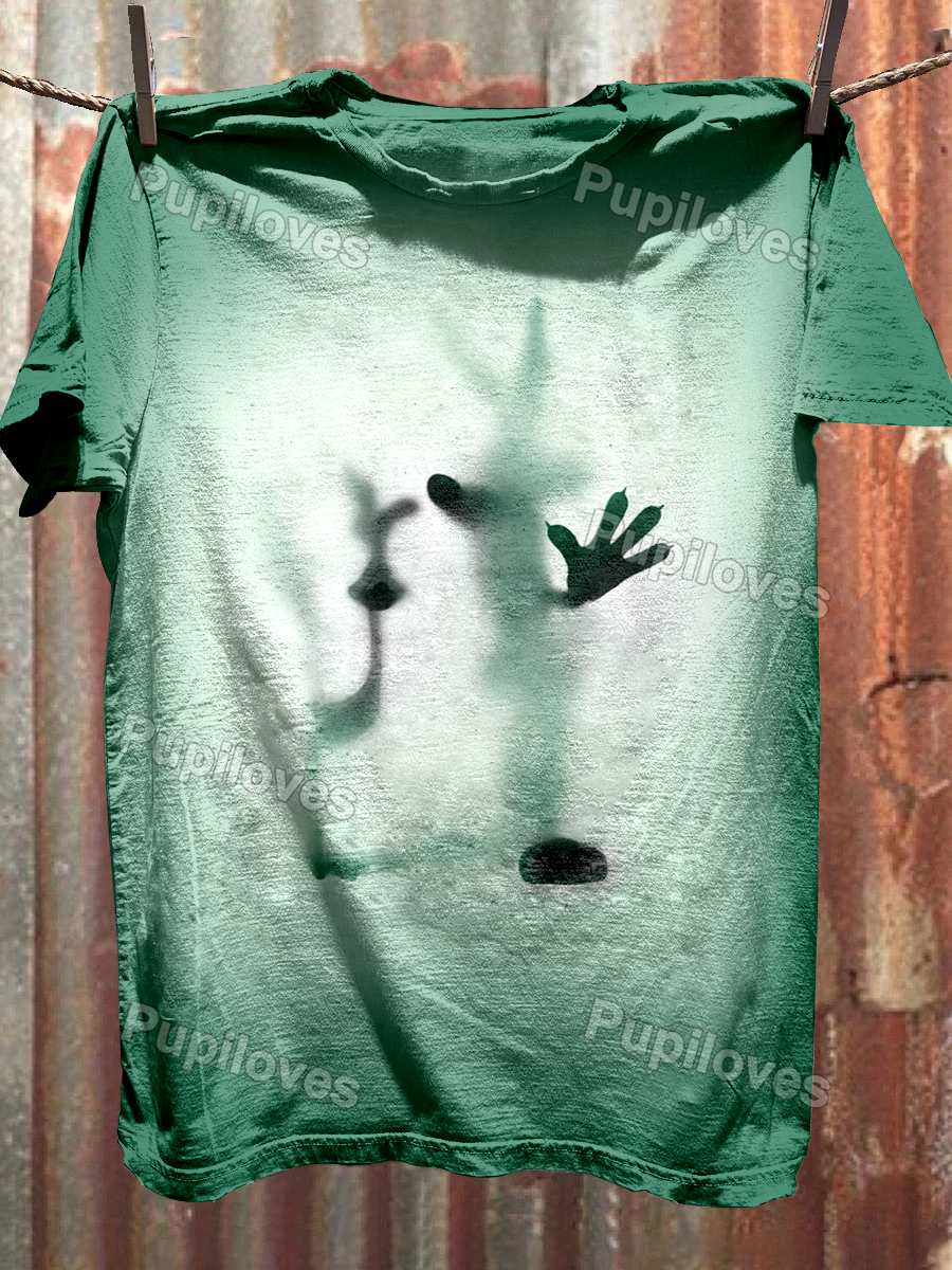 Reflection of Rabbit and Ostrich in Animal Style Print T-shirt