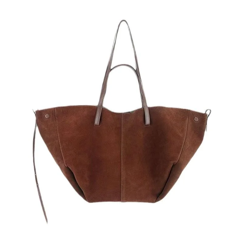 French Wing Suede Tote Bag – Luxury Armpit & Shoulder Bag for Women