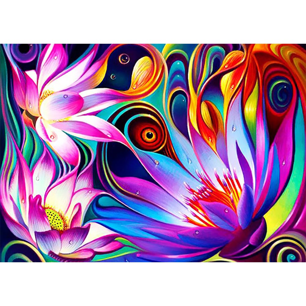 Diamond Painting Full Round Abstract Flower diamond-painting-full-round-abstract-flower
