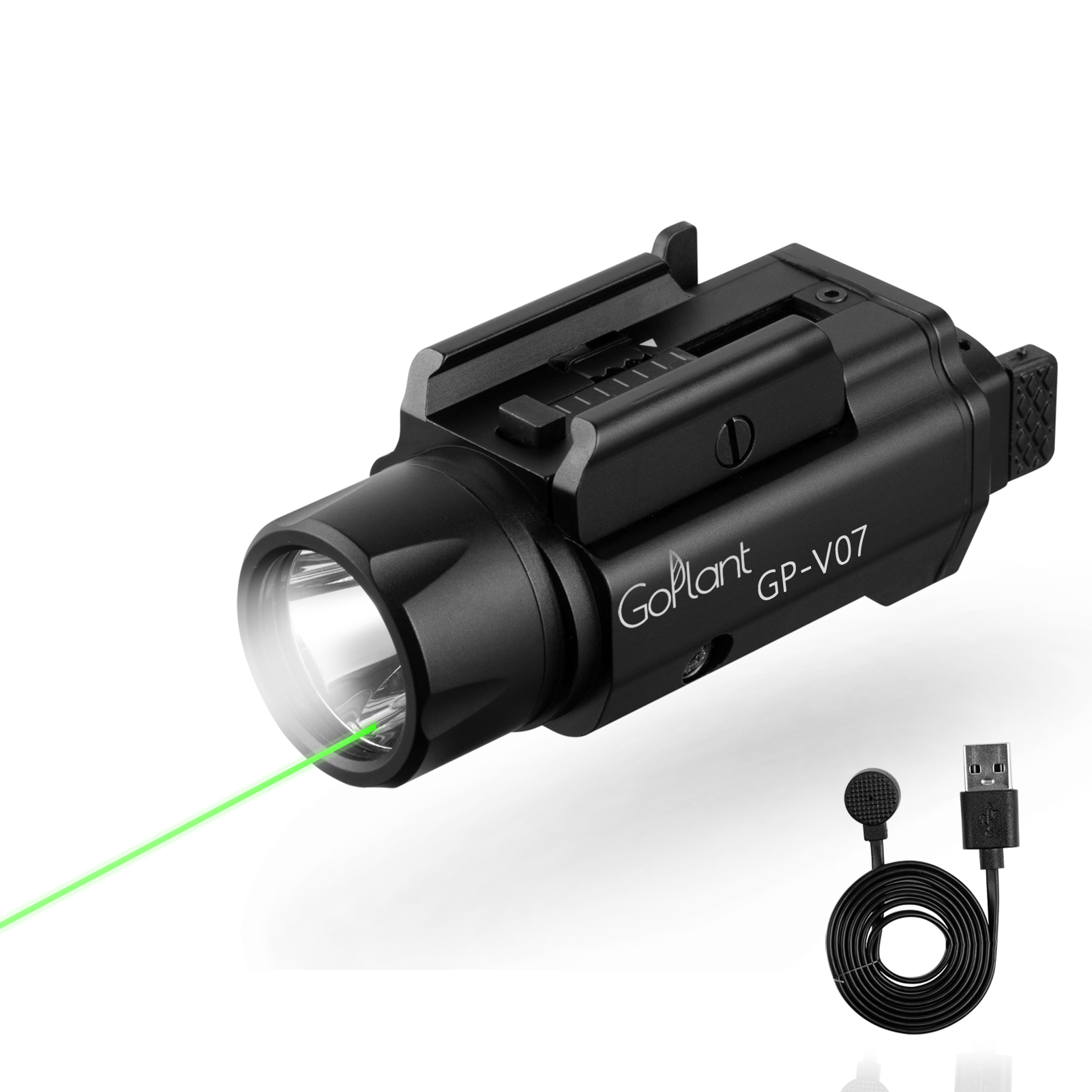 GOPLANT 2250 Lumens Rechargeable LED Weapon Light Combo, Adjustable ...