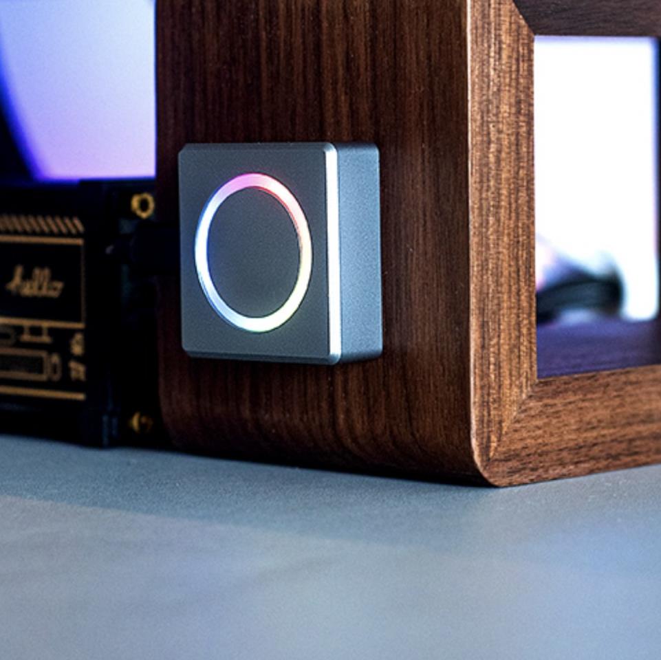 RGB Aluminum Alloy Computer Host External Switch Button