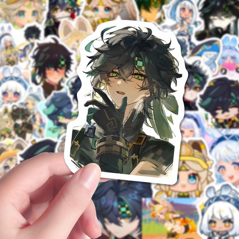 48 pcs Natlan Kinich Genshin Impact Mualani Stickers