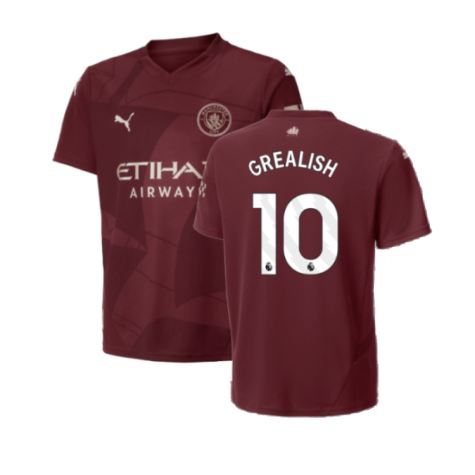 Manchester City Jack Grealish 10 Third Shirt Kit 2024-2025