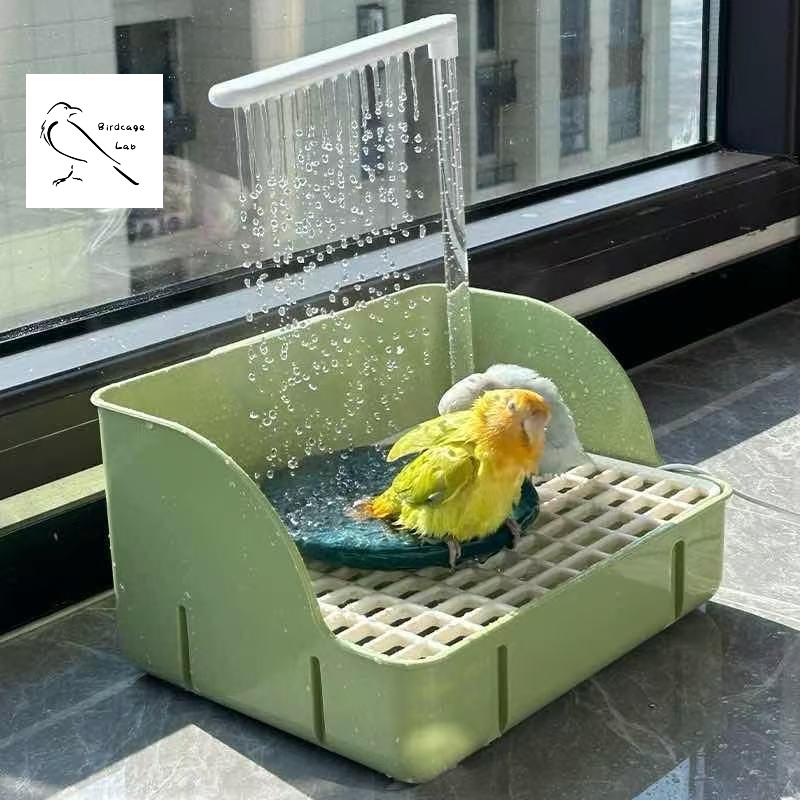 Birdcagelab | Upgrade Bird Bath with Dual Spray and Water Filter