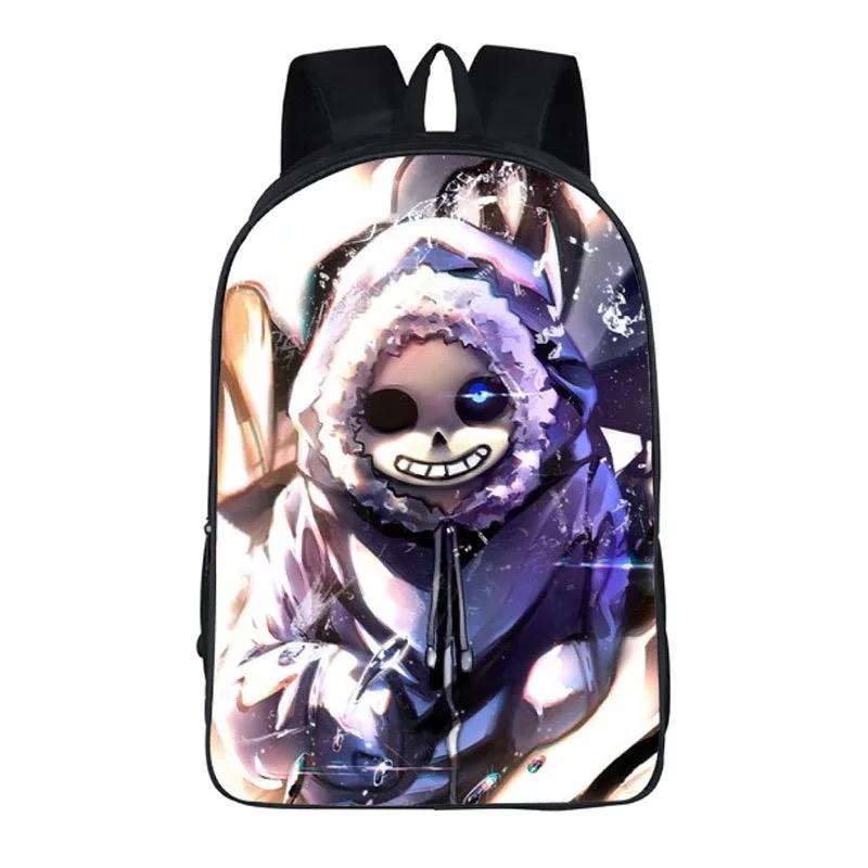 Game Undertale Sans #1 Cosplay Backpack School Notebook Bag