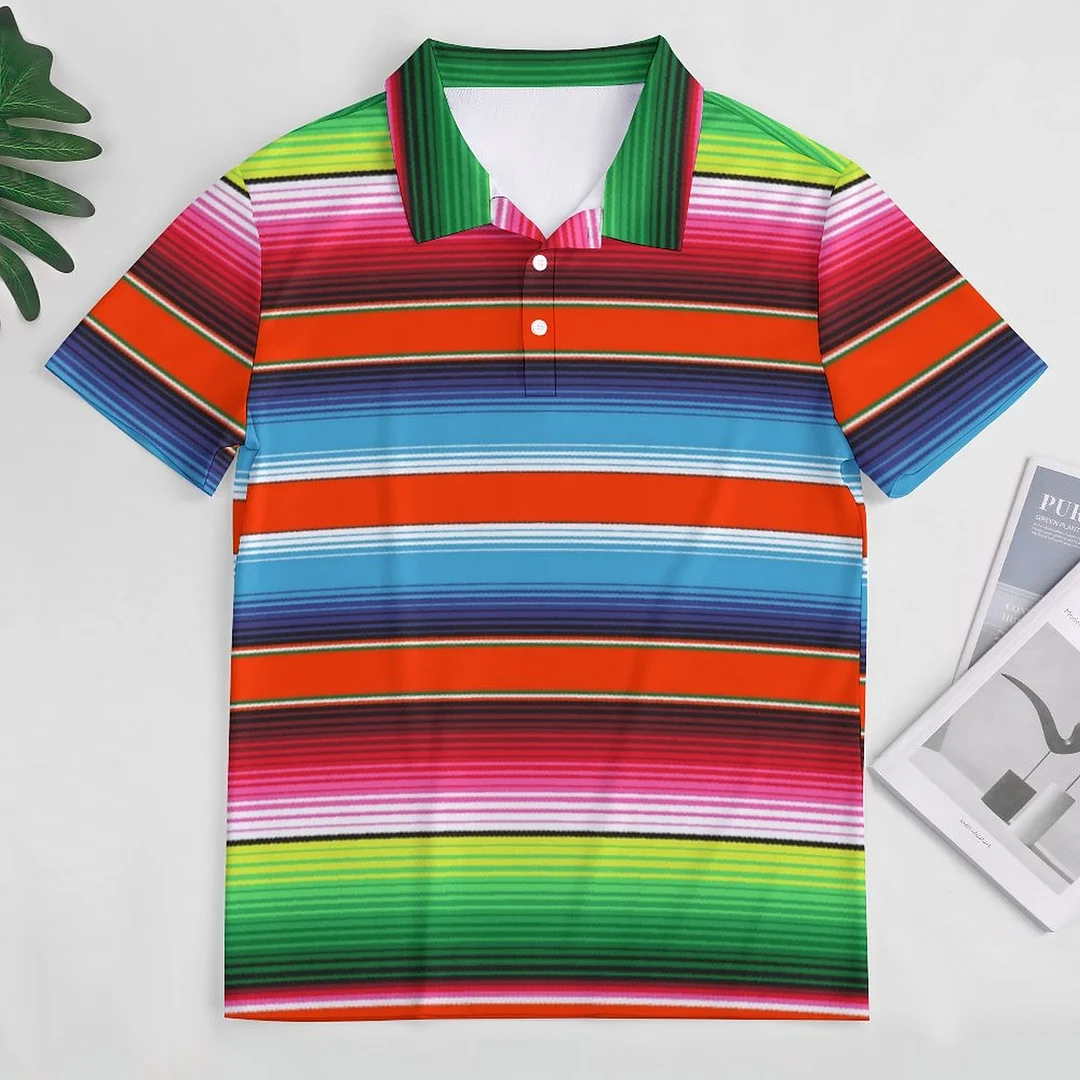 SFNEEWHO Traditional Spanish Serape Fiesta Mexican Blanket Men's Short ...