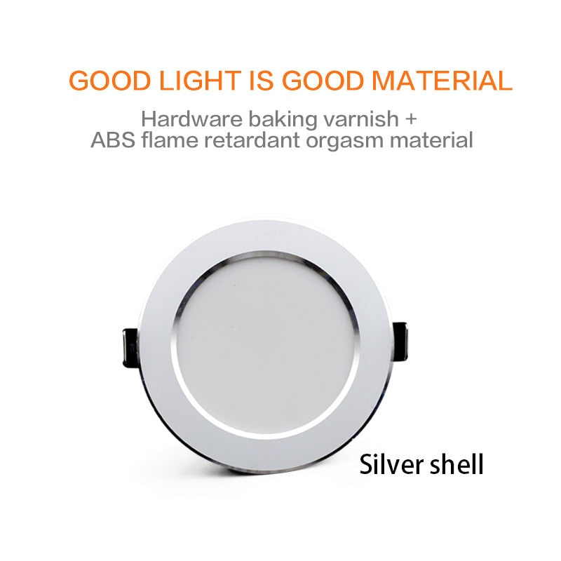 LED Downlight 18W 15W 12W 9W 7W Ceiling Round Recessed Lamp New type ...