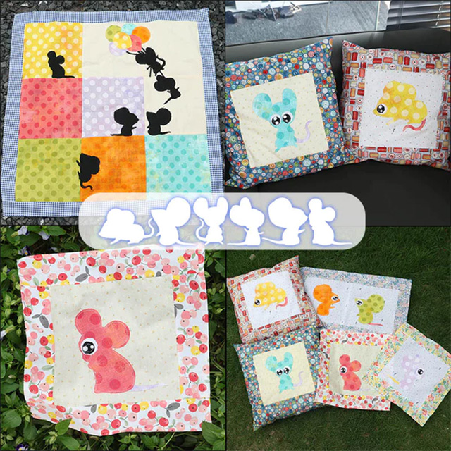 Cute Mouse Template Ruler-6pcs