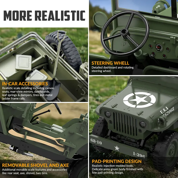 RC Crawler 1:10 Scale Simulation of a Multi-Purpose Off-Road Car 2.4G ...