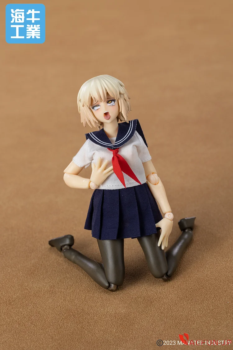 海牛工業＆ACFUN 1/12 海牛の野望 EIMI 二次元 JK 可動 アクション フィギュア 完成品 5周年 限定版
