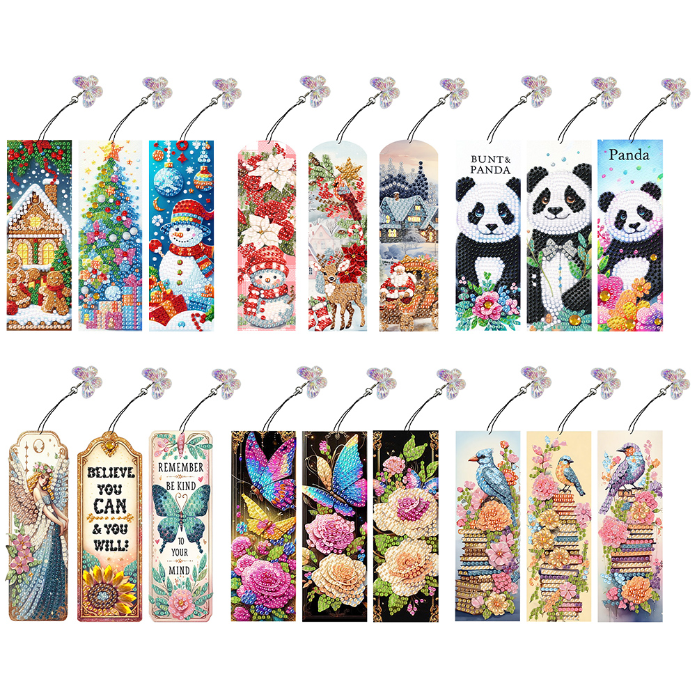 3Pcs Special Shape Books Diamond Bookmark Art Projects for Kids Adults ...