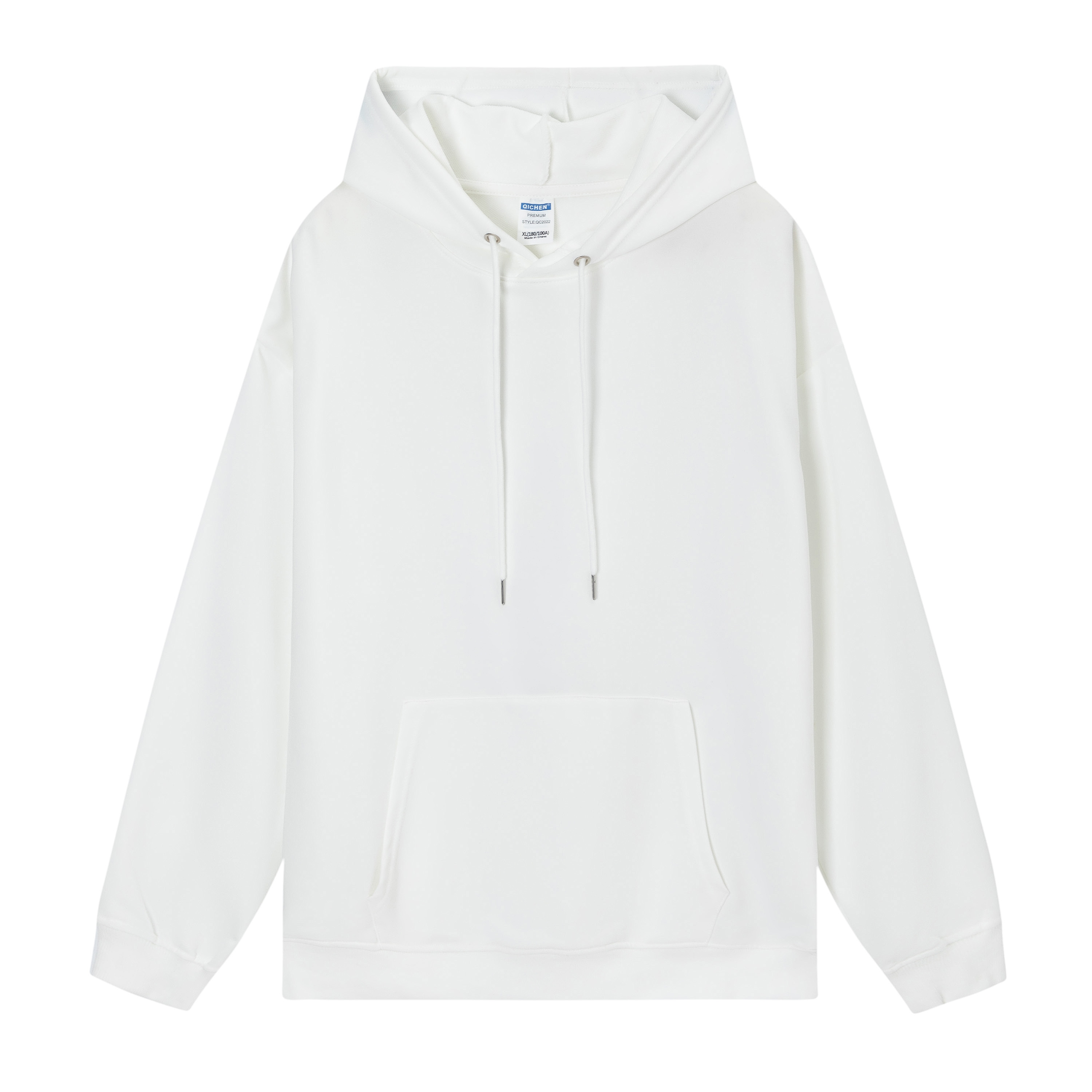 Men's Basic White Hoodie