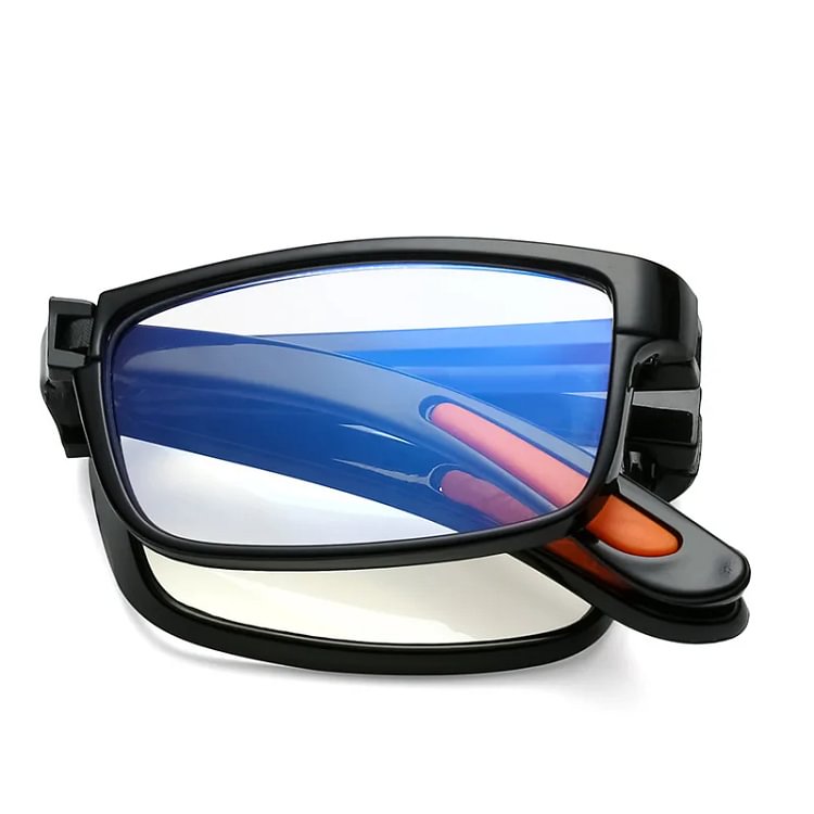 New Portable Fashionable Folding Reading Glasses with Box TR Anti-blue ...