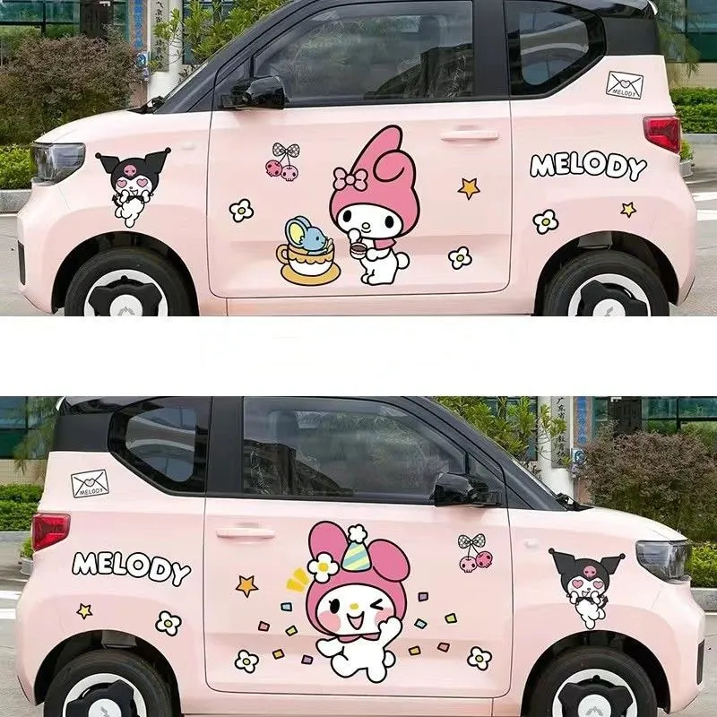 My Melody & Kuromi Car Sticker - Lovesickdoe