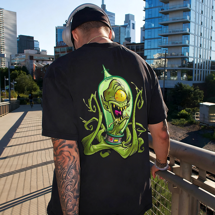 Mutant Alien Menace Printed Men's T-shirt