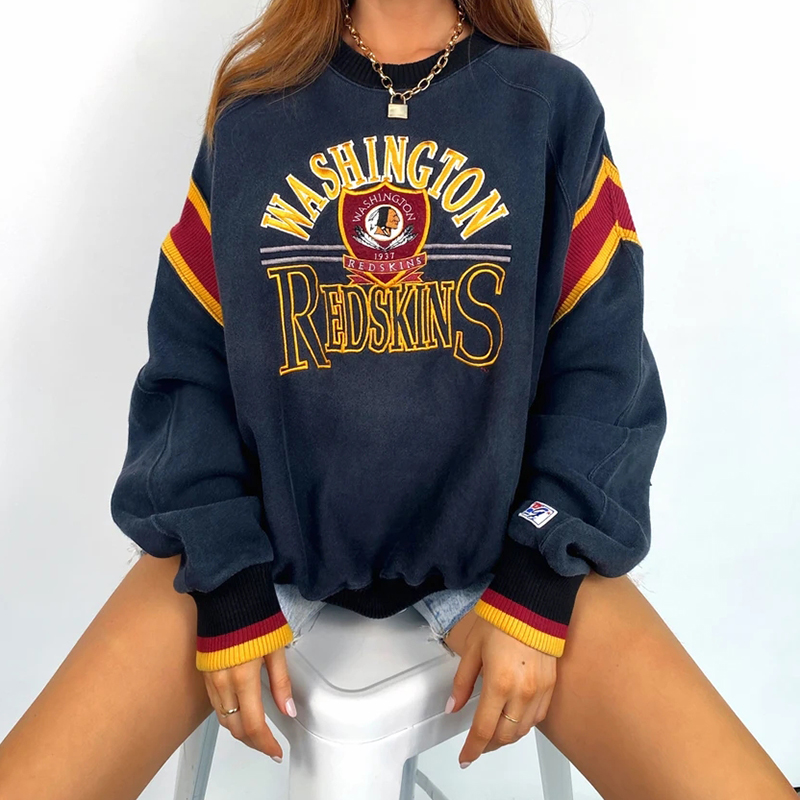 Modern Casual Printed Color Long Sleeve Sweatshirt