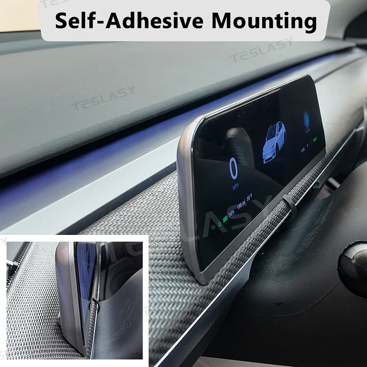 TESLASY Model 3 / Y 9.6-inch CarPlay Instrument Cluster Head-up Display