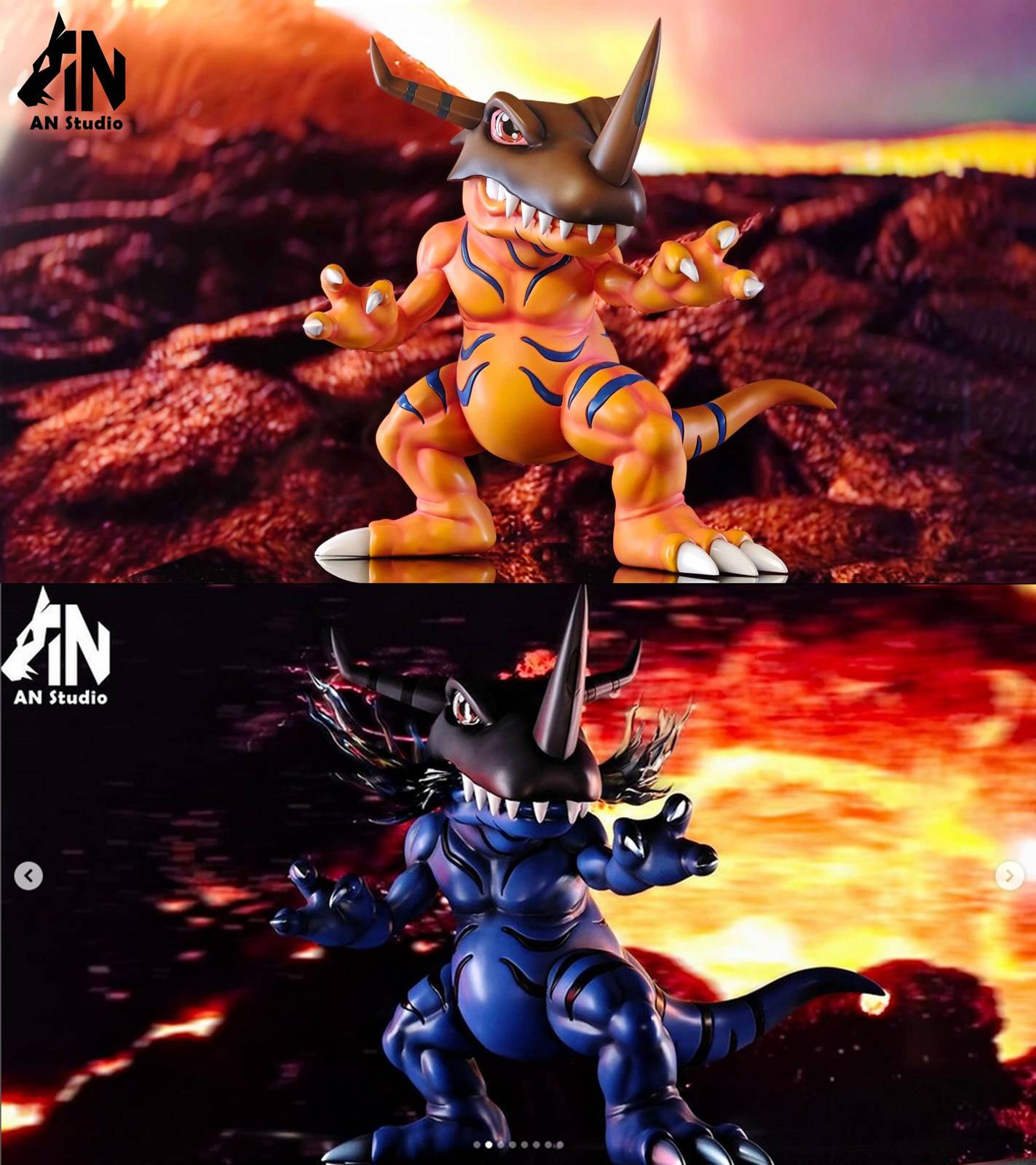 Greymon - Digimon Resin Statue - An-Studios