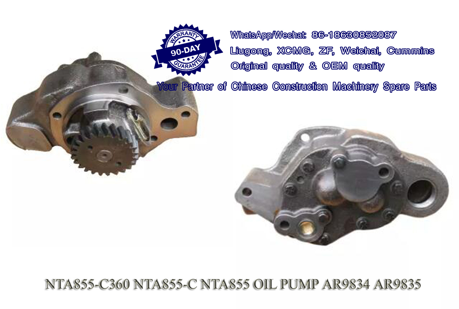 NTA855-C360 NTA855-C NTA855 Oil pump, Lube oil pump AR9834 AR9835 ...
