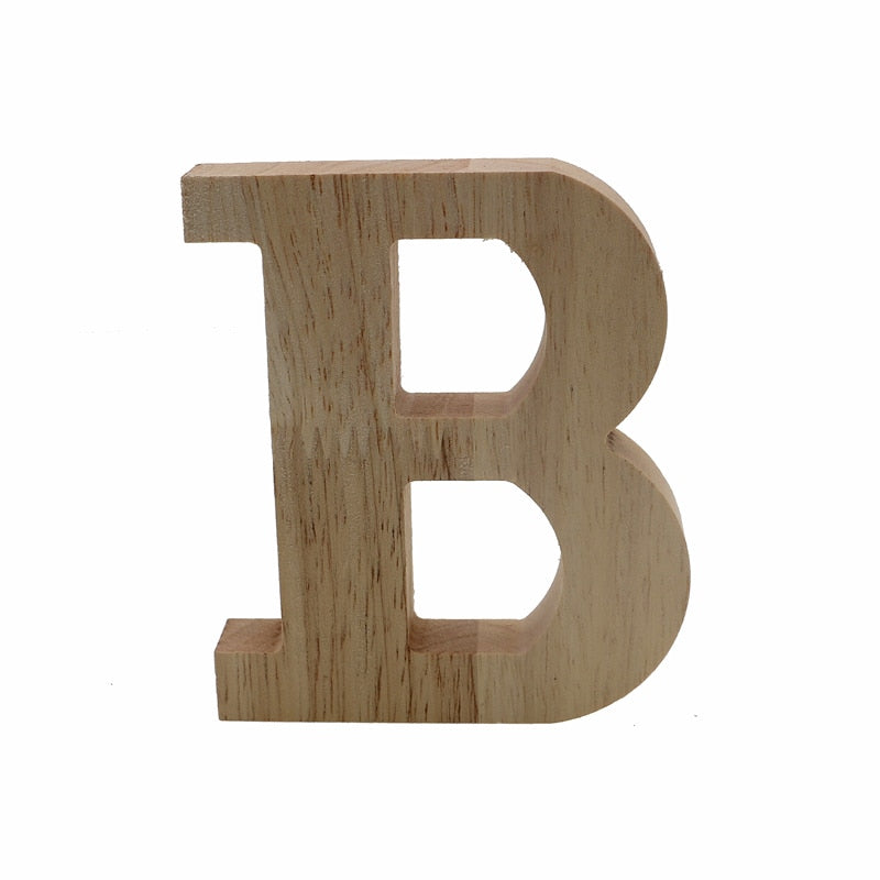 RUNBAZEF Decor Color Wooden Letter 26 Wood English Alphabet Letters ...