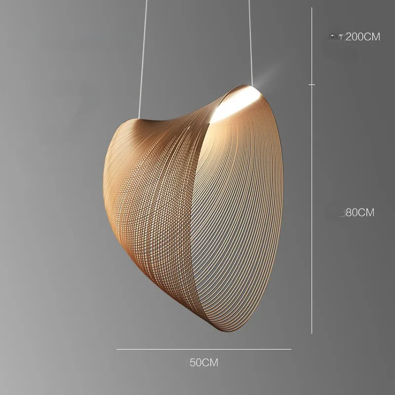 Arturest Creative Design Wooden Pendant Lamp Shade for Dining Room