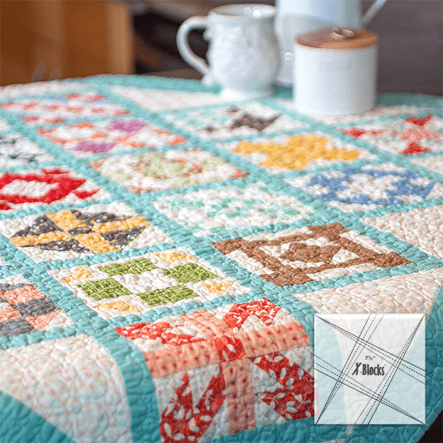 X-Blocks Quilt Template Set - With Instructions