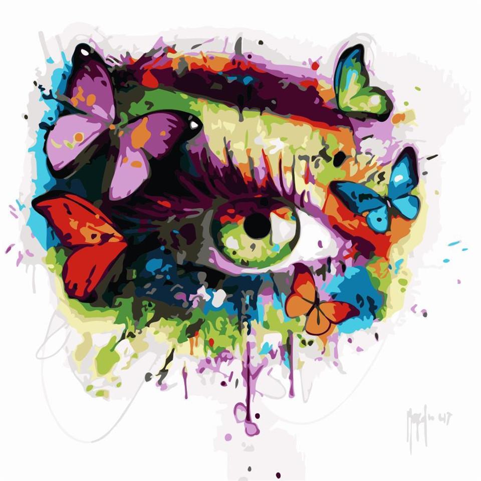 DIY Painting By Numbers | Beautiful eye