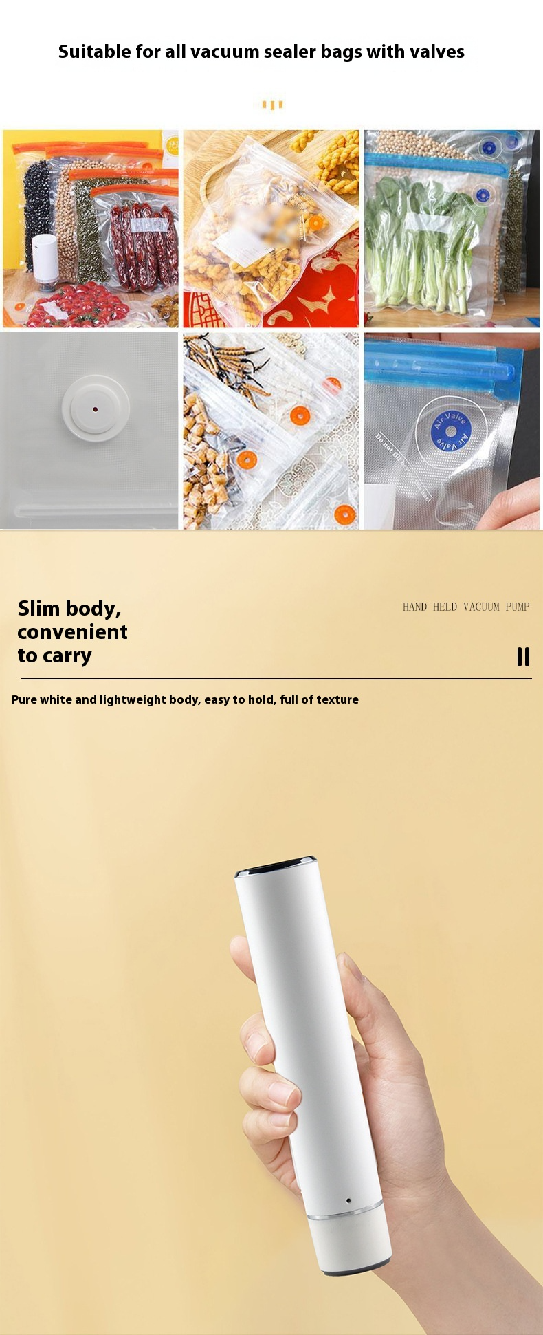 Chef Preserve – Tegooe Portable Handheld Mini USB Vacuum Sealer Kit for ...