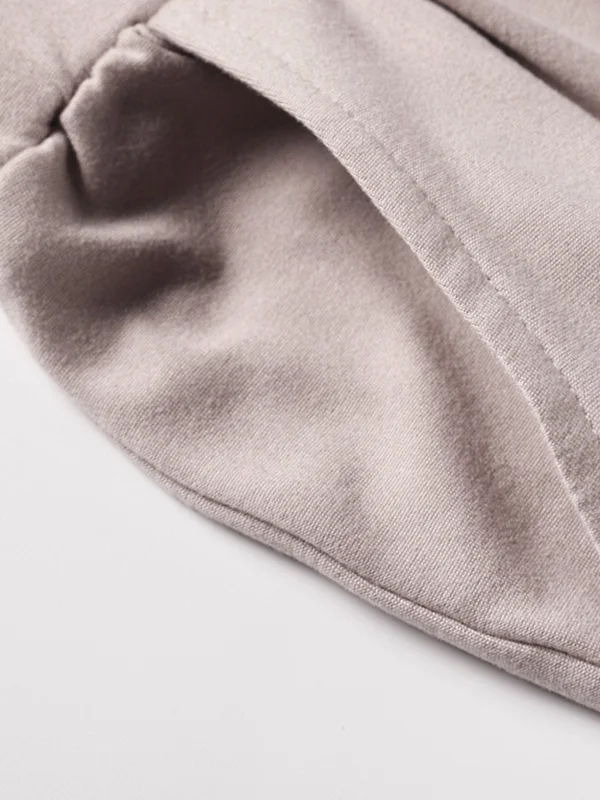 Simple Solid Color T-Shirt & Pants Two Pieces Set