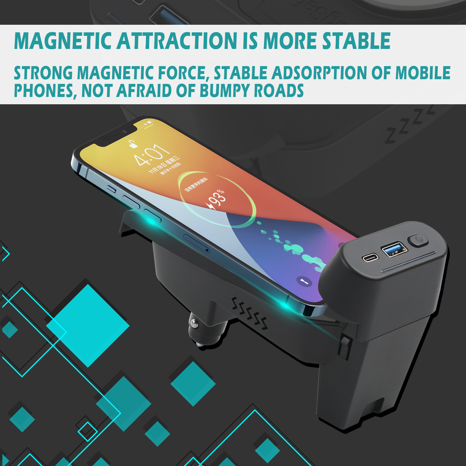 Wireless Phone Charging Magnetic Plate, Vehicle Central Box MFi ...