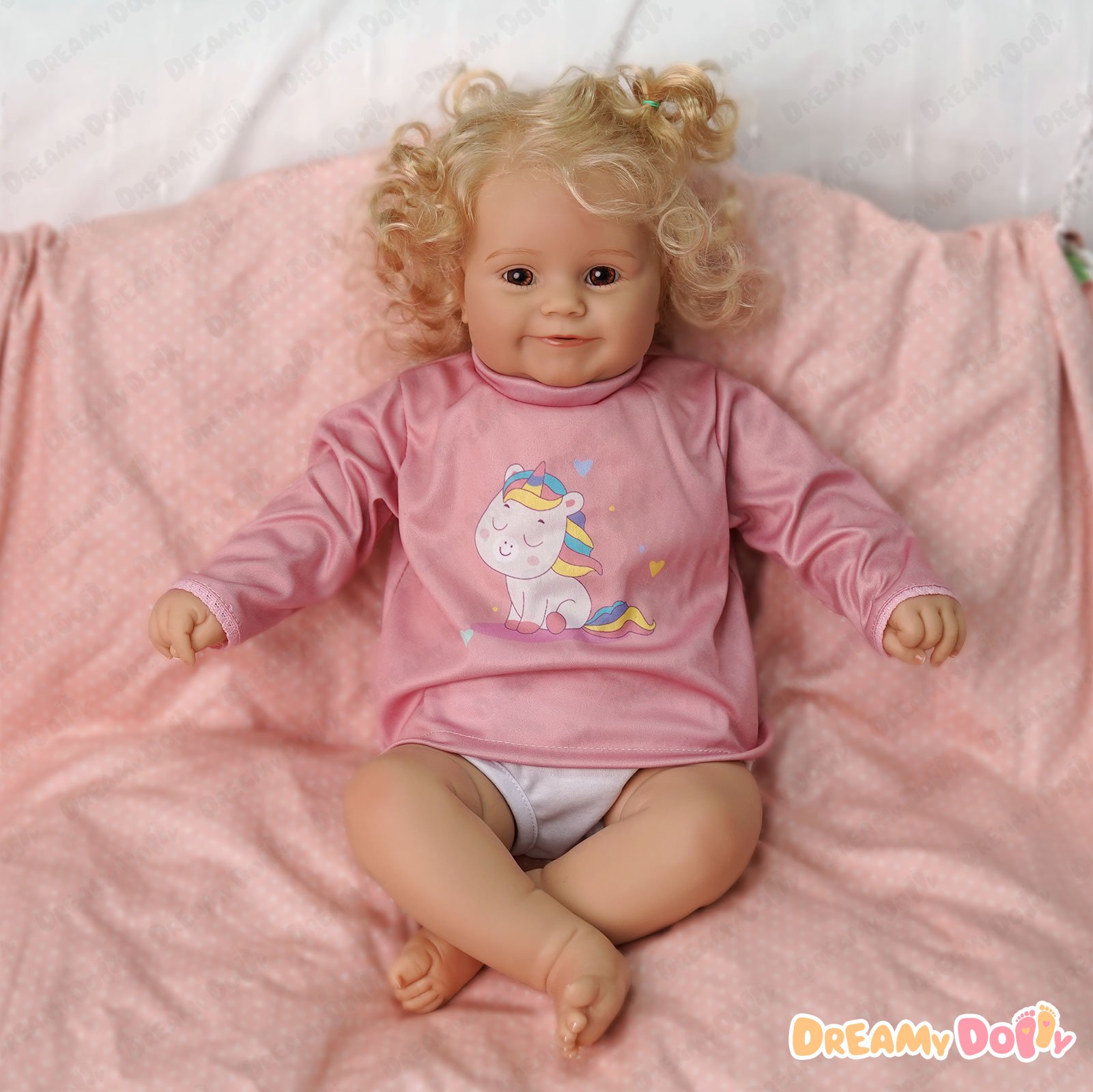 [New] 20 Inches Smile Baby Realistic Cute Baby Girl Doll
