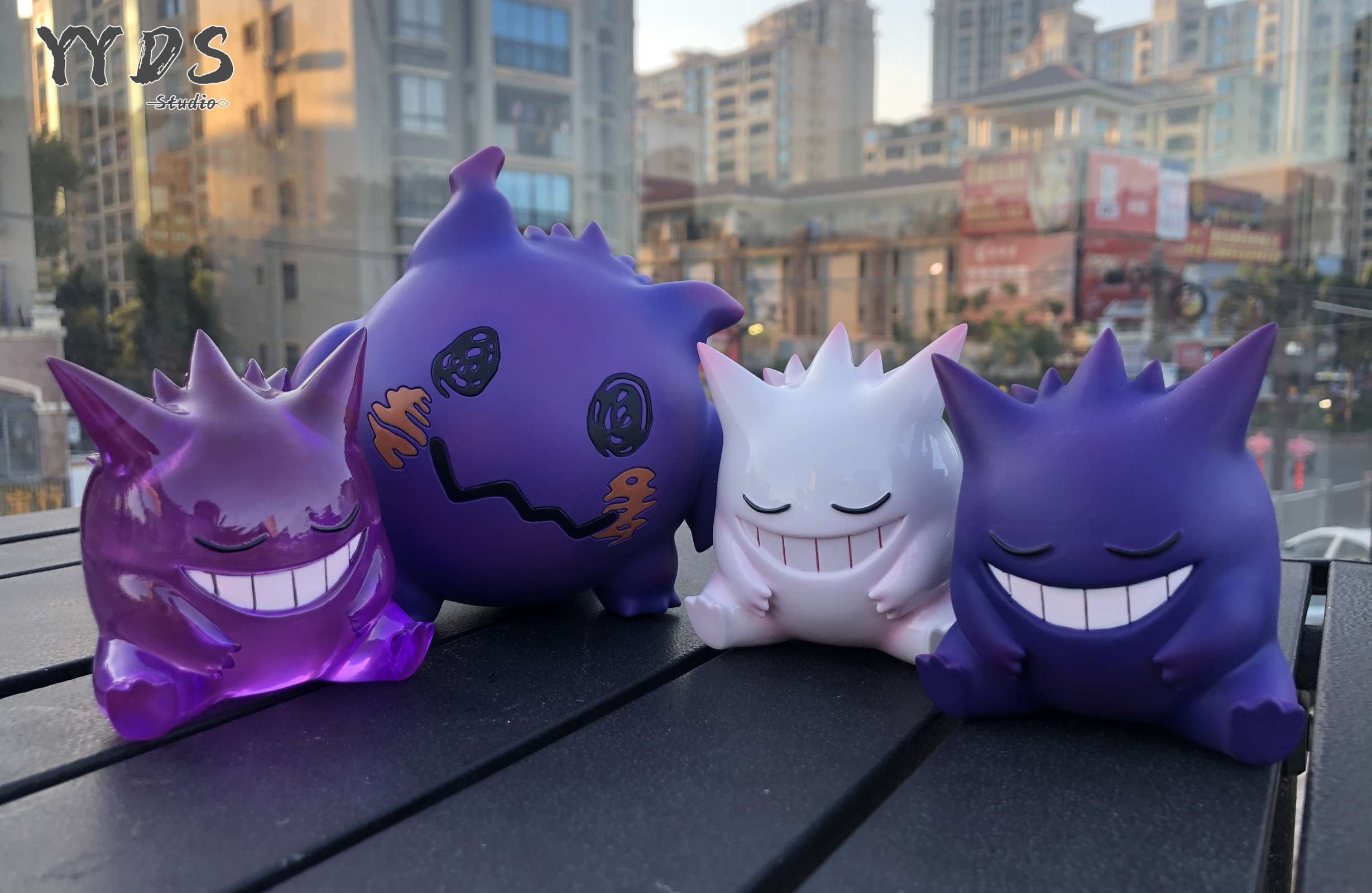 12cm & 1/20 Scale World Zukan Mimikyu Cosplay Gengar & Sleeping Gengar ...