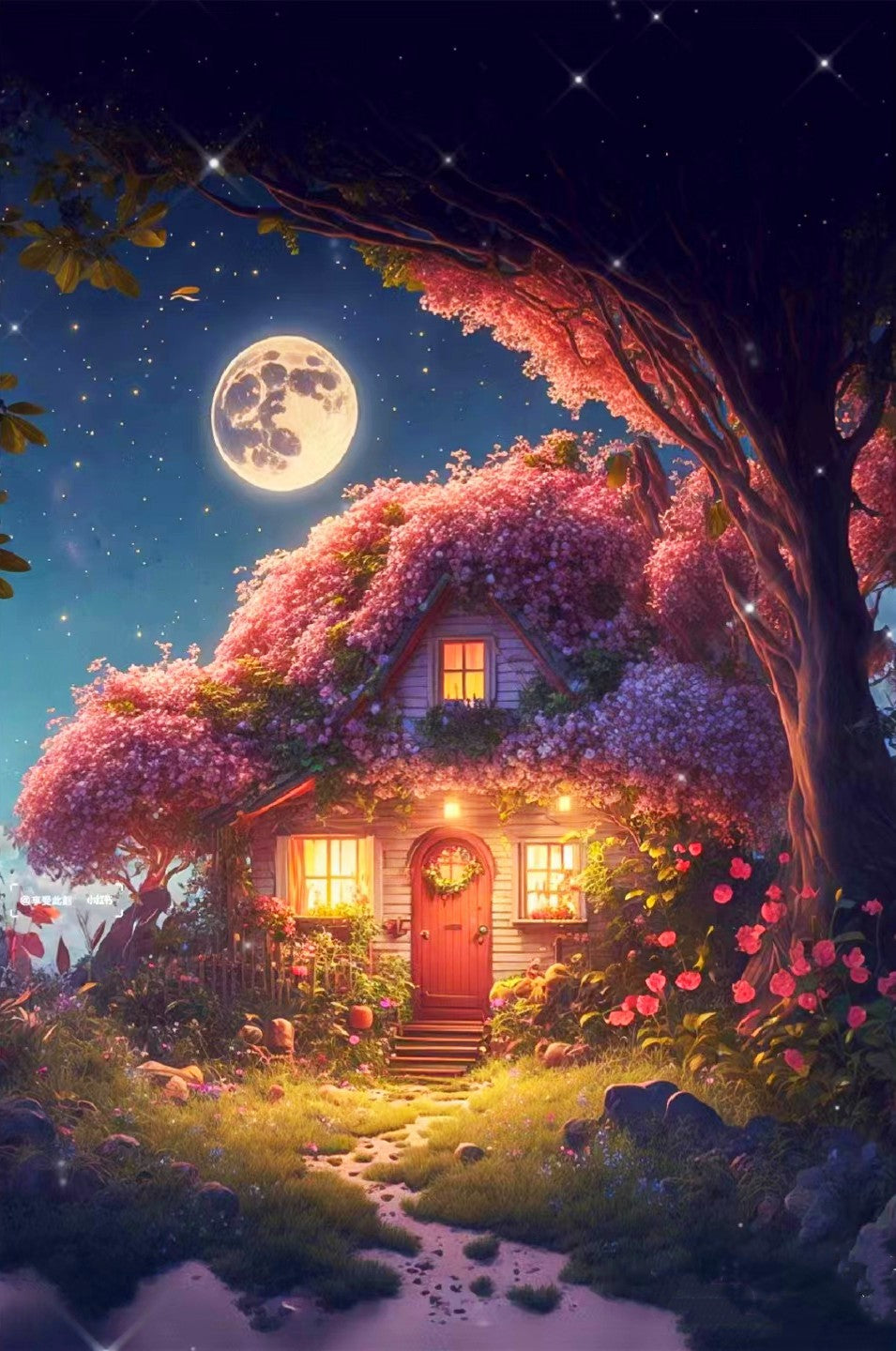 AB Diamond Painting | Moon House