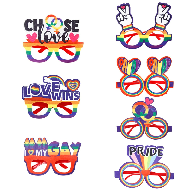 New Pride Day Rainbow Glasses LGBT Pride Month Party Photo Props Pride ...
