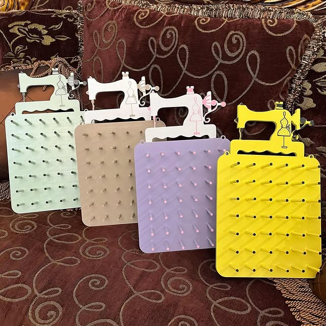 Sewing Machine-Shaped Thread Spool Holder