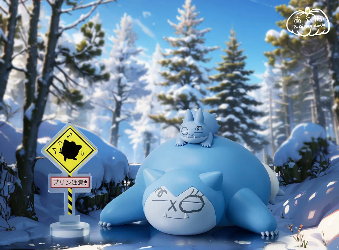 1/20 Scale World Zukan Evolution of Snorlax Set - Pokemon Resin Statue ...