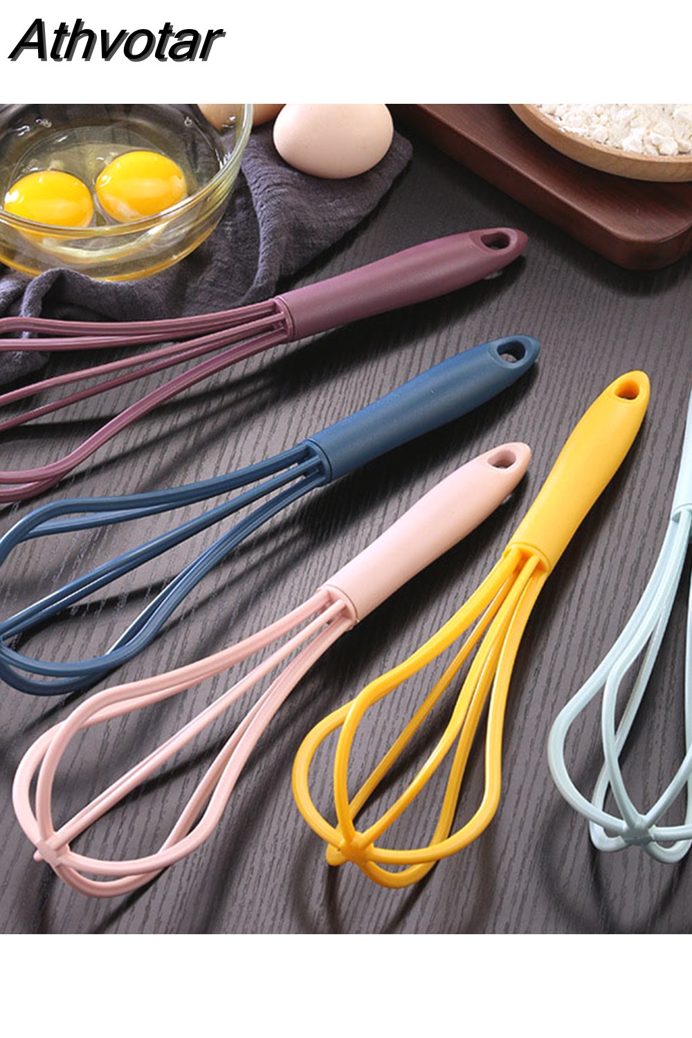 Athvotar Grade Plastic Rotary Egg Beater Manual Mixer Kitchen Cream ...