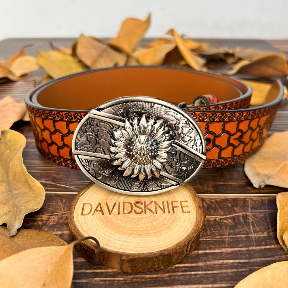 Sunflower & Deer Western Belts